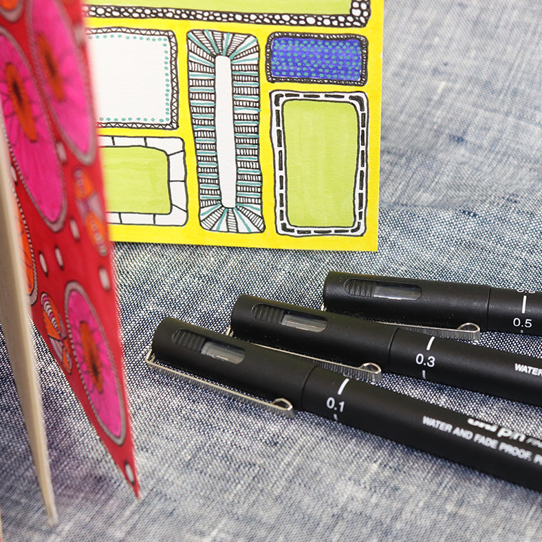 Uni Pin Fine Line Pen | Drawing Pens | Doodling – Mrs Red's art shop