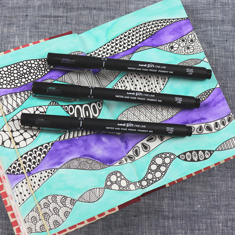 Uni Pin Fine Line Pen | Drawing Pens | Doodling – Mrs Red's art shop